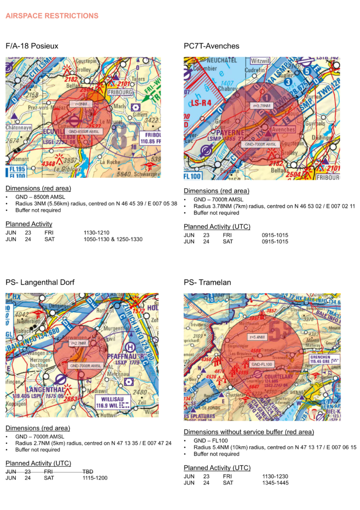 Information de vol – Aérodrome de La Côte